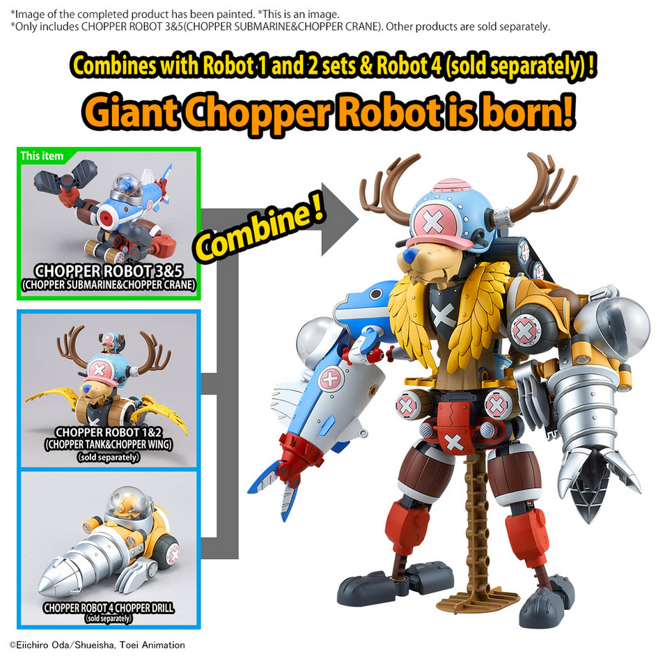Chopper Robo No.3 & No.5 (Chopper Submarine & Chopper Crane) — Ani Mecha