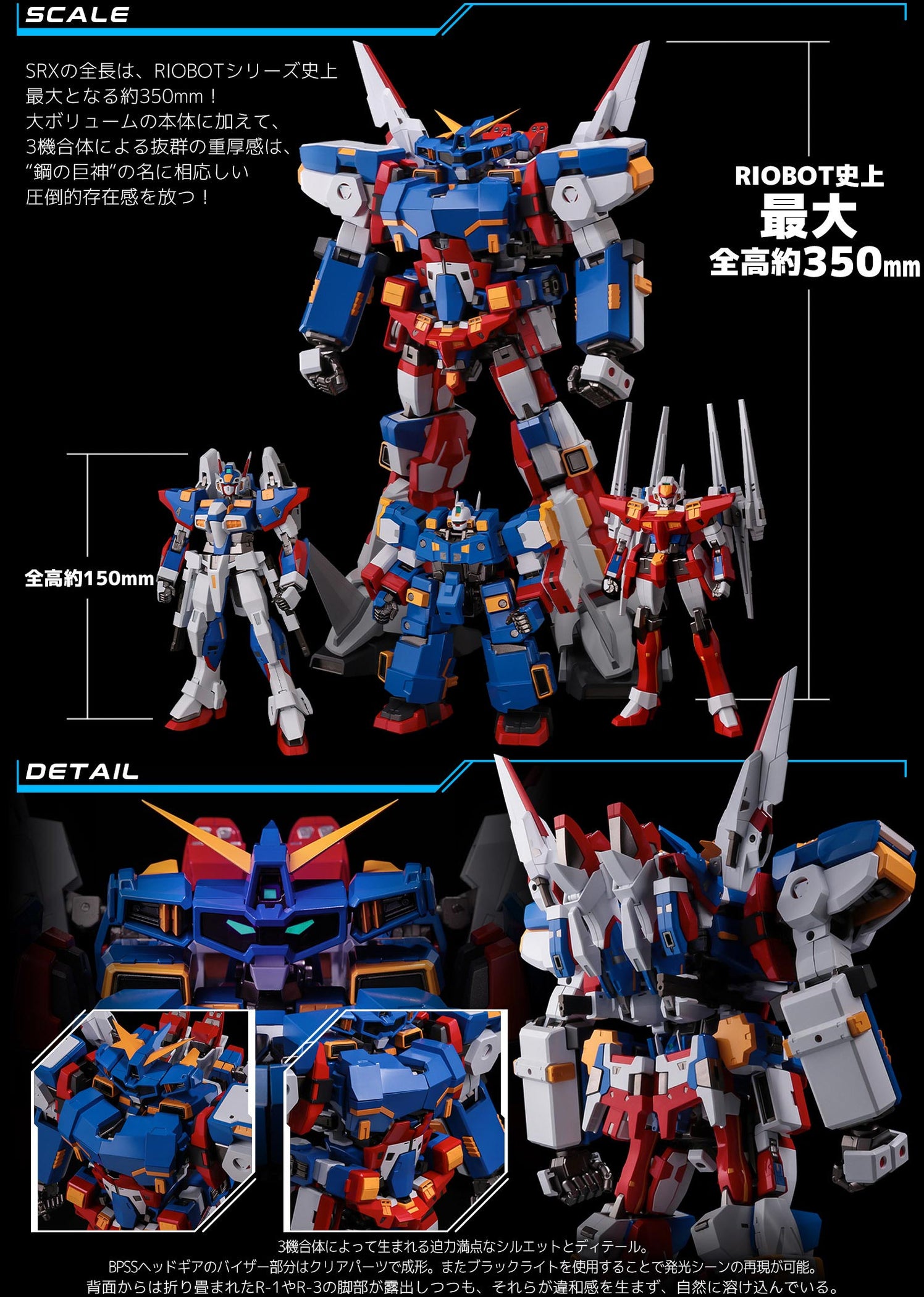 Riobot - Transform・Combine SRX (Set of 3) — Ani Mecha